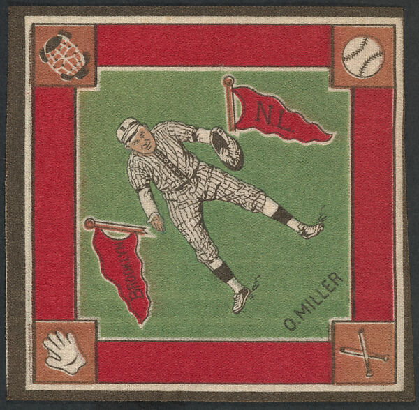 Otto Miller, Brooklyn, National League from Baseball Players Felt ...