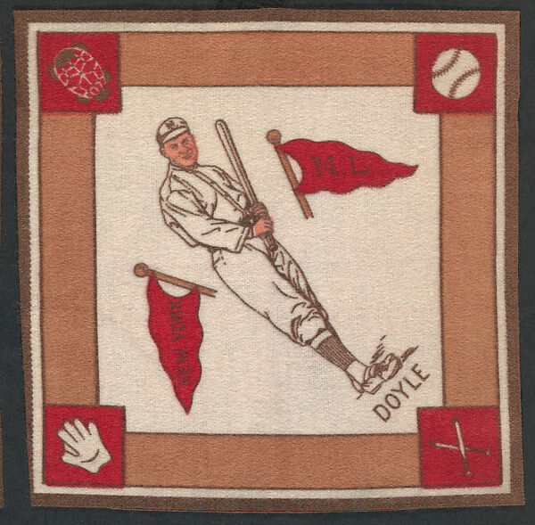 Larry Doyle, New York, National League from Baseball Players Felt ...