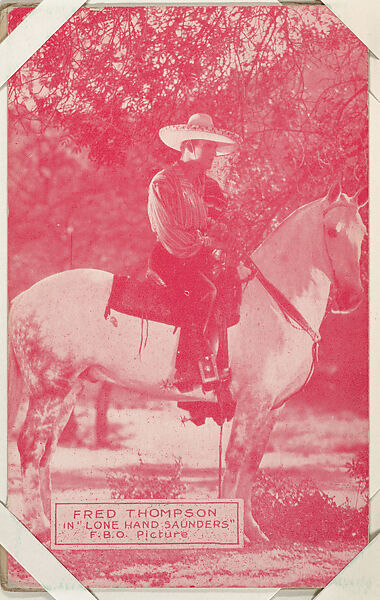 Fred Thompson in "Lone Hand Saunders" from Western Stars or Scenes ...
