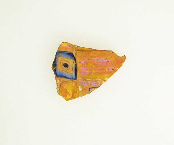 Glass quadripartite mosaic vessel fragment | Roman | Early Imperial ...