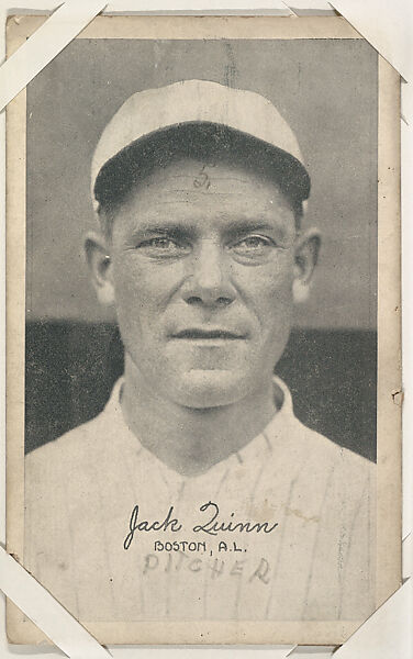 Exhibit Supply Company - Jack Quinn from Baseball Exhibits series (W461 ...