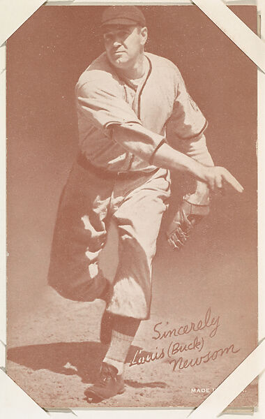 Exhibit Supply Company | Louis (Buck) Newsom from Salutations Baseball ...