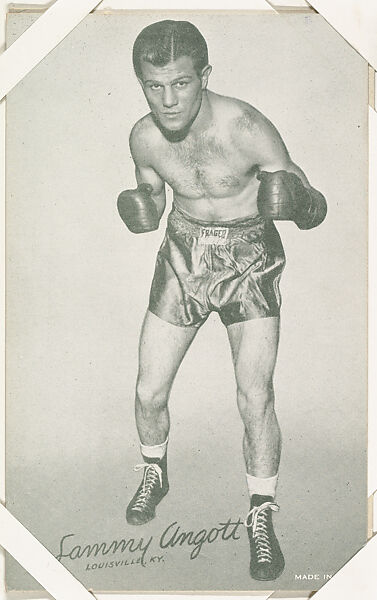 Exhibit Supply Company | Sammy Angott from Boxers Exhibits series (W467 ...