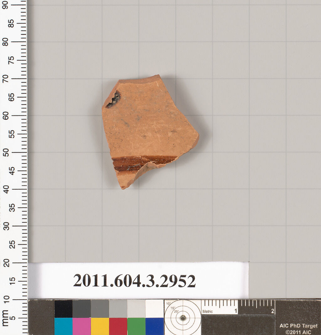 Terracotta fragment of a closed shape - Greek, Attic - Archaic - The ...