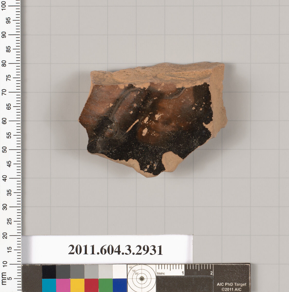 Terracotta fragment of an open shape - Greek, Attic - Archaic - The ...