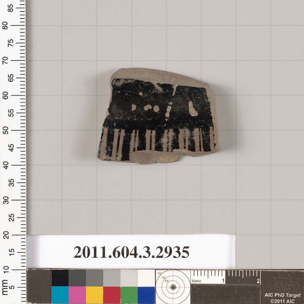 Terracotta fragment of a lid? - Greek, Attic - Archaic - The ...