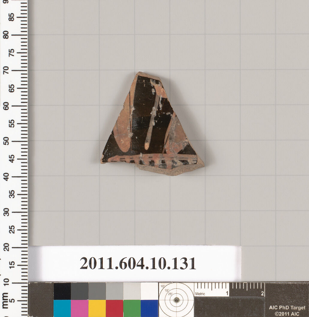 Terracotta fragment of a closed shape - Etruscan - Classical - The ...