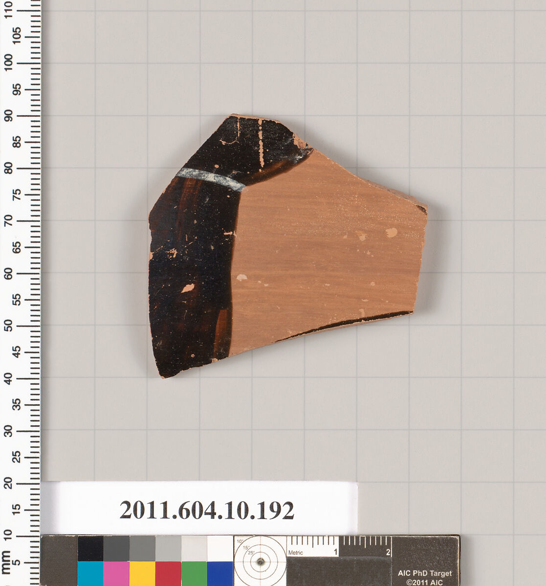 Terracotta fragment from a closed shape - Etruscan - Archaic - The ...