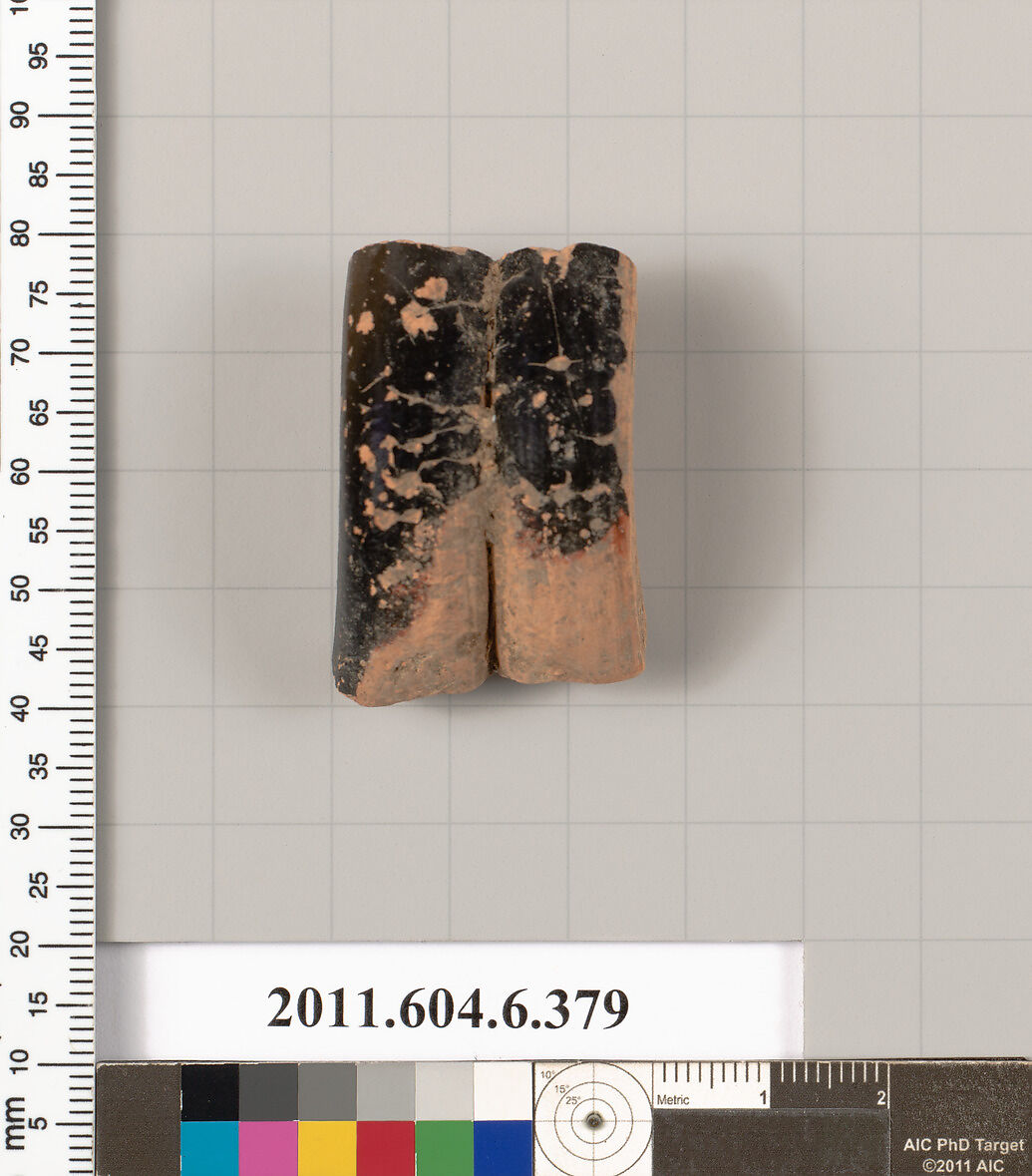 Terracotta fragment of an undetermined shape - Greek, Attic - Archaic ...