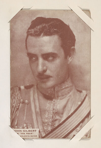 John Gilbert in "His Hour" from Scenes from Movies Exhibit Cards series ...