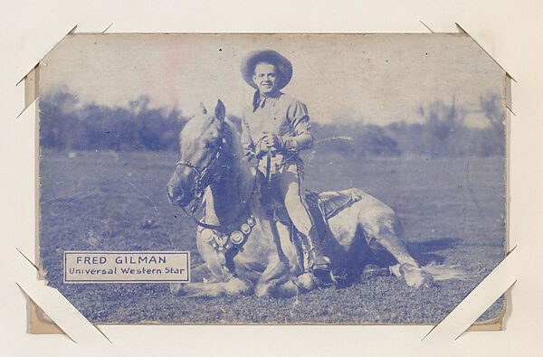 Fred Gilman from Western Stars or Scenes Exhibit Cards series (W412 ...