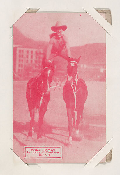 Fred Humes from Western Stars or Scenes Exhibit Cards series (W412 ...