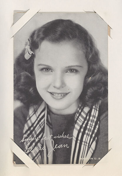 Gloria Jean from Movie Stars Exhibit Cards series (W401) - The ...