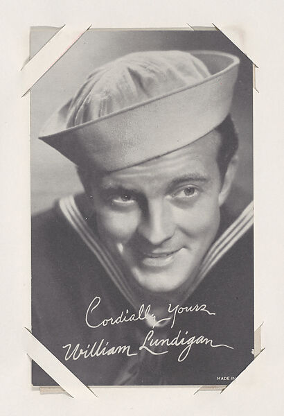 William Lundigan from Movie Stars Exhibit Cards series (W401) - The ...