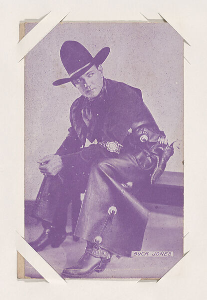 Buck Jones from Western Stars or Scenes Exhibit Cards series (W412 ...