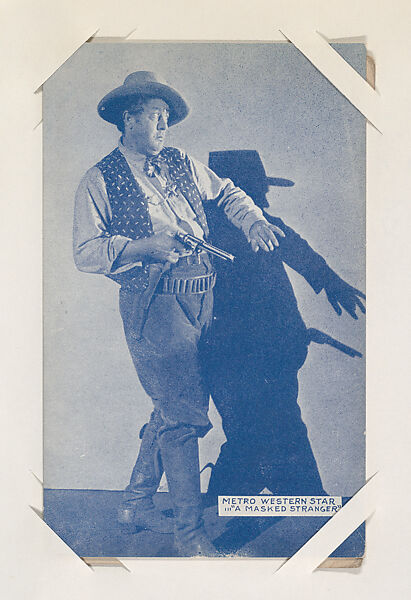 "A Masked Stranger" from Western Stars or Scenes Exhibit Cards series ...