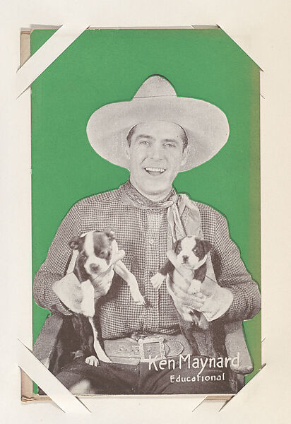 Ken Maynard from Western Stars or Scenes Exhibit Cards series (W412 ...
