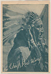 Chief Red Wing from Wild Colors Autographed Strip Cards (W623) - The ...