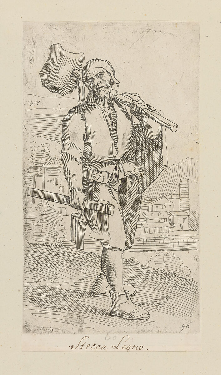 Simon Guillain II - Plate 56: Wood chopper - The Metropolitan Museum of Art
